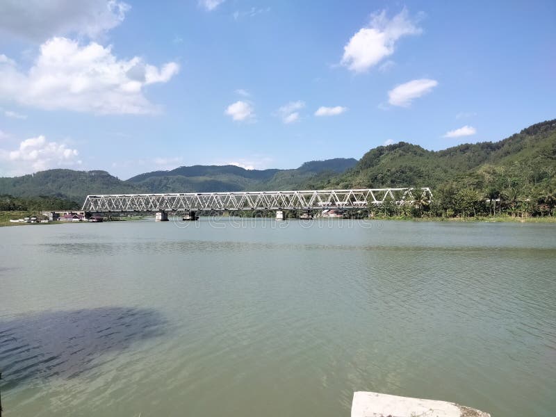 Serayu River .railway Bridge Stock Image - Image of java, bridge: 285673357