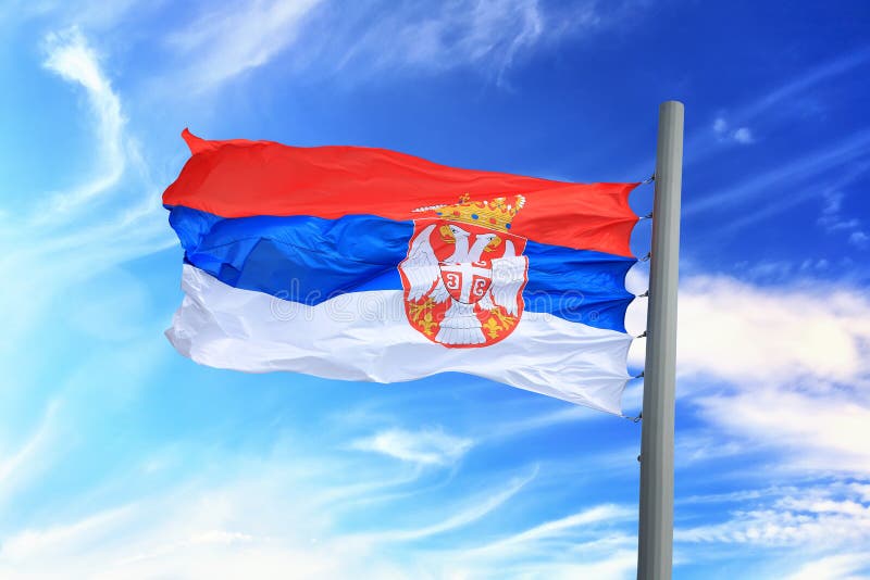 Serben sjunker fotografering för bildbyråer. Bild av baner - 110274349