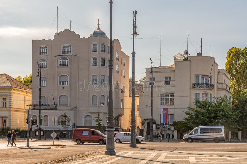 Serbian Embassy Building in Budapest. Editorial Image - Image of ...