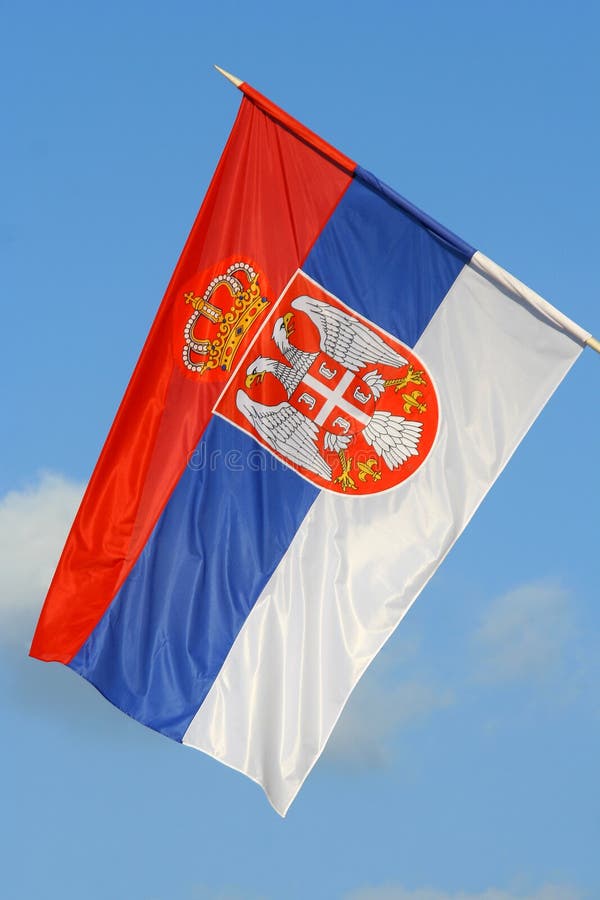 Serbian flag stock image. Image of patriot, serbian, progress - 1870709