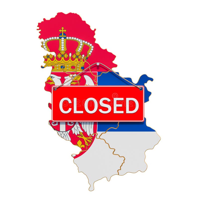 Serbian Sign on White Background Stock Vector - Illustration of flat ...