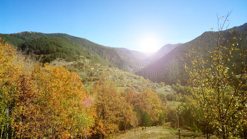Serbian Nature Fall in the Area of Drvengrad and Mokra Gora Stock Image ...