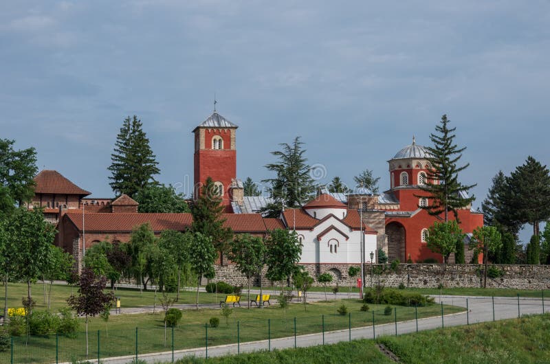Serbian Orthodox Monastery Zica, Stock Photo - Image of architecture ...