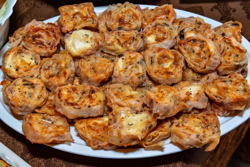 Serbian Pizza Pie stock photo. Image of edible, hungry - 56572390