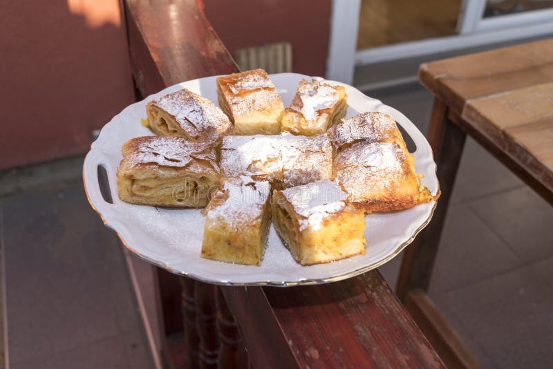Serbian pumpkin pie stock image. Image of homemade, cookie - 82305345