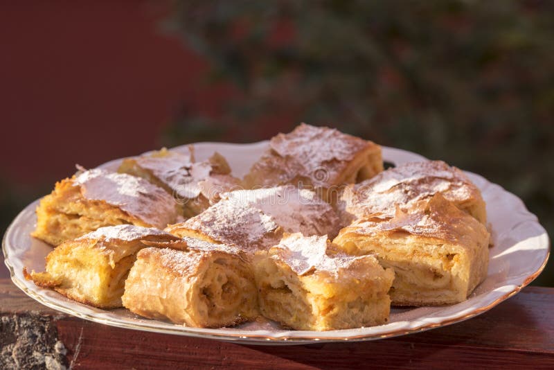 Serbian pumpkin pie stock image. Image of pastry, restaurant - 82308339