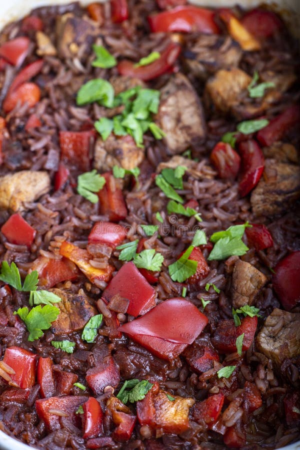 Serbian rice dish stock image. Image of reisfleisch - 243723677