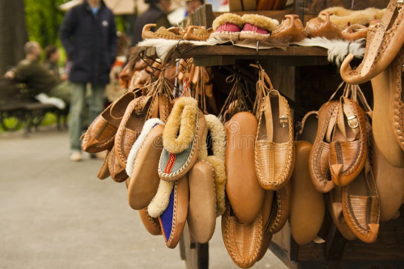 Serbian traditional shoes stock photo. Image of opanci - 14791278