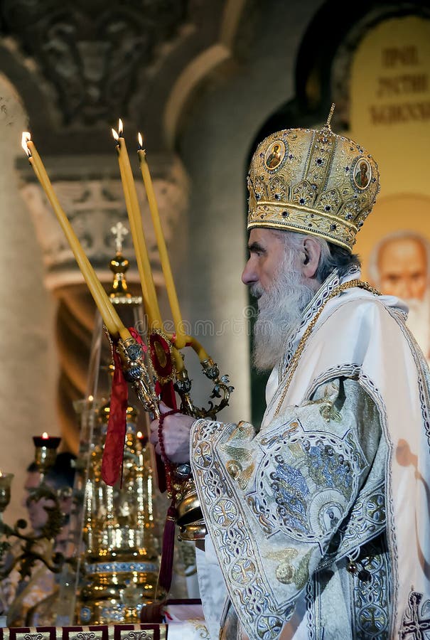 Serbisk patriark Irinej redaktionell bild. Bild av religion - 41427321