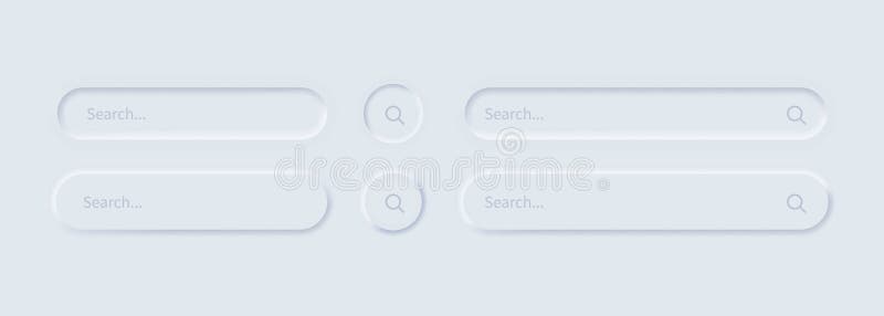 Search Bar Google. Search Window with Shadow on White Background Stock ...