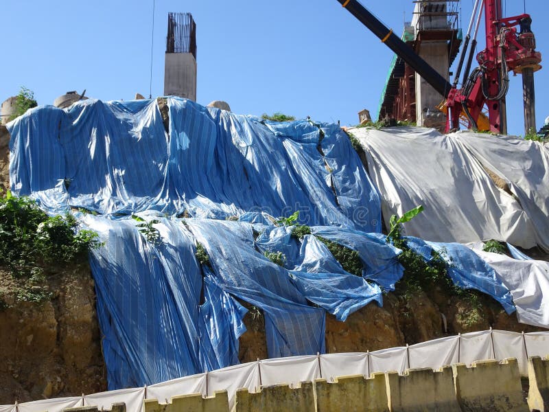 Temporary Slope Protection during Construction Using the Plastic Sheets ...