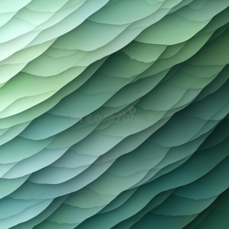 Serene Abstract Background Featuring Layered Shades of Green, Creating ...