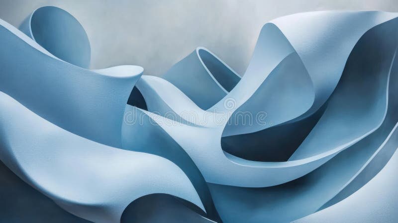 Abstract Blue Form. AI Generated Stock Illustration - Illustration of ...