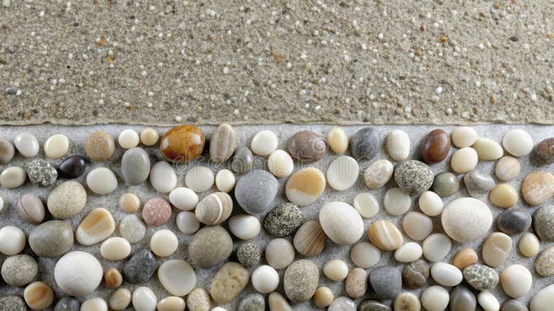 A Serene Arrangement of Smooth, Naturally Occurring Stones Juxtaposed ...
