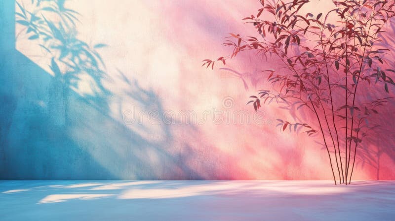 A Serene Backdrop Featuring Vibrant Colors with Subtle Shadows ...