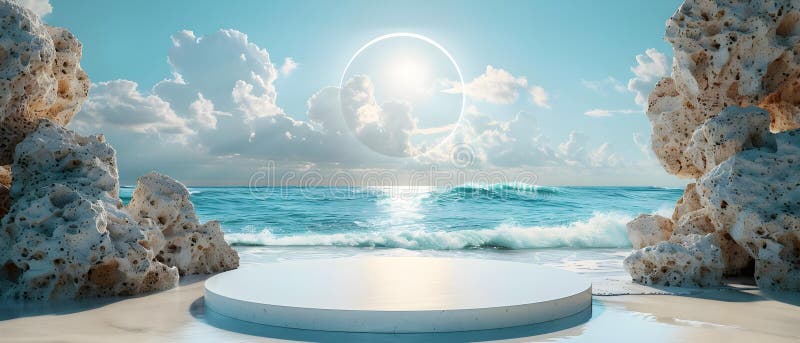 Concept Beachfront, Product Showcase, Serene Serene Beachfront Podium ...