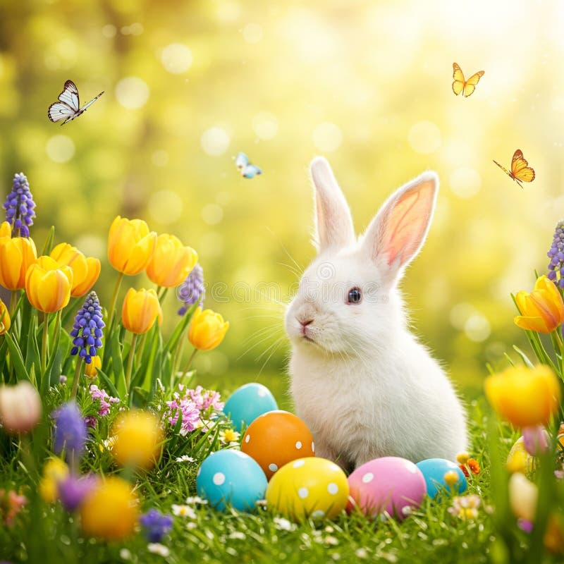 Magic Nature Eggs Wildflowers Light Stock Photos - Free & Royalty-Free ...