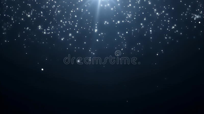 Serene Black Background with Tiny White Particles Blinking Gently Stock ...