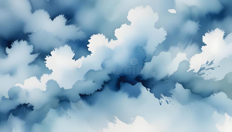 Serene Blue Paint Background with Smooth Texture and Subtle White ...