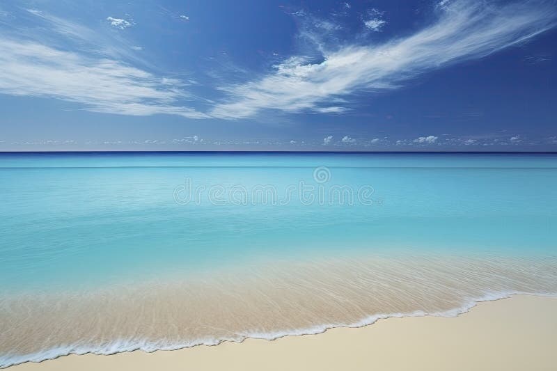 Serene Blue Seascape Background for Invitations and Posters. Stock ...