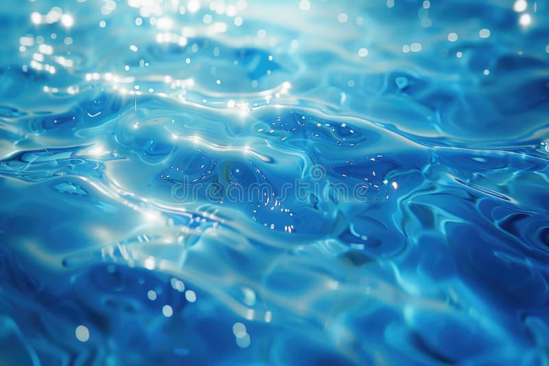 Serene Blue Water Scene No Ripples Disturbances Stock Photos - Free ...