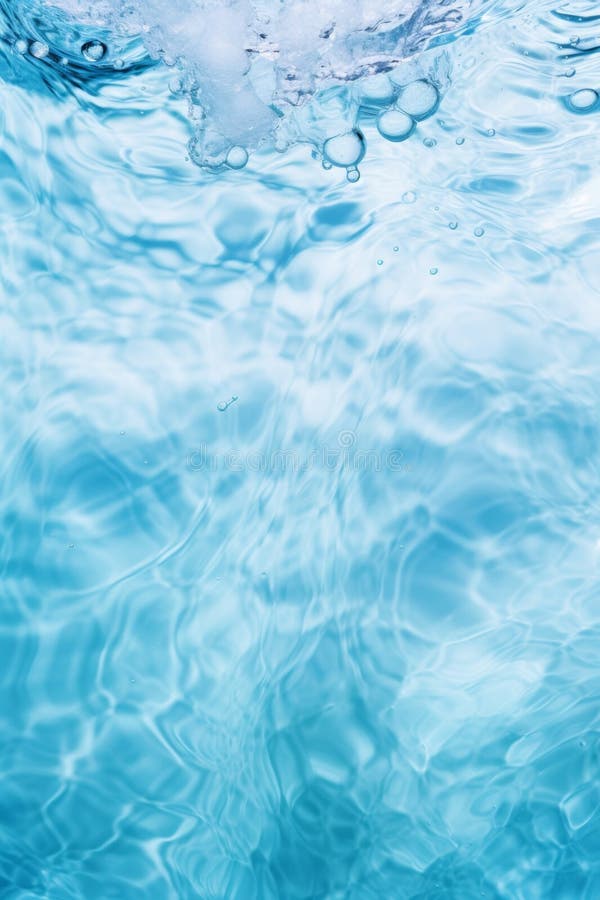 Serene Blue Water Texture with Gentle Waves and Ripples Stock ...