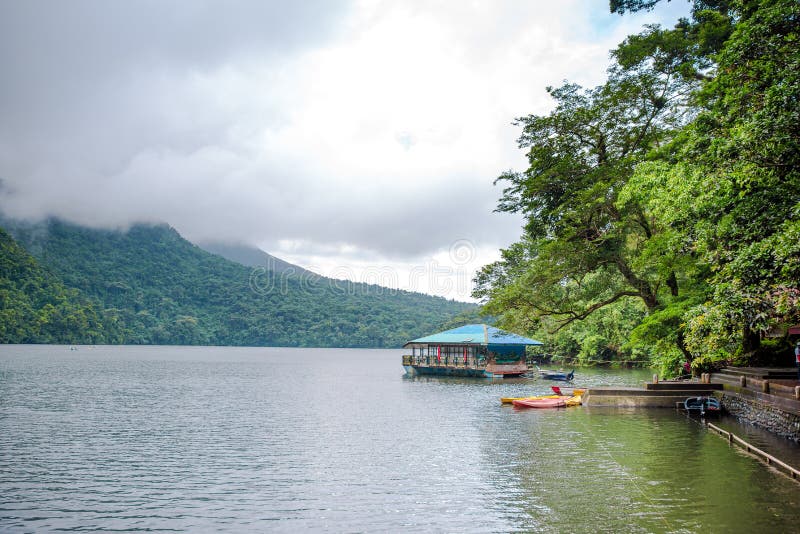 Serene Bulusan Lake at Sorsogon, Philippines Stock Photo - Image of ...
