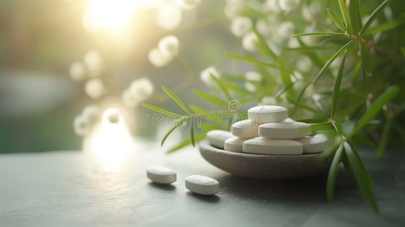 Serene and Calming Setting with Minimalist Pharmaceutical Imagery ...