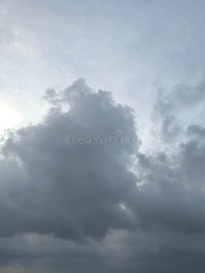 Serene Cloudscape with Soft Light and Dramatic Overcast Layers Stock ...