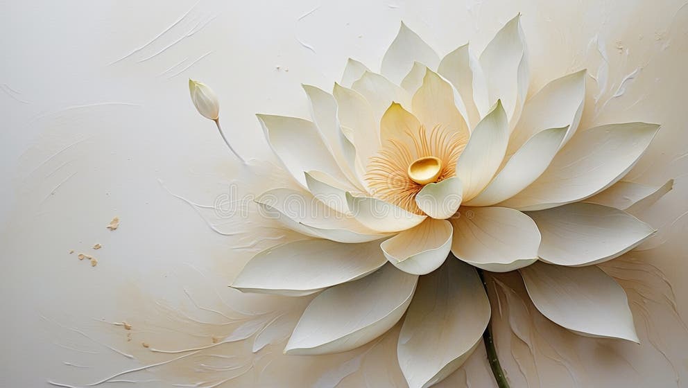 A Serene and Contemplative Visual Representation of Purity, Depicted As ...