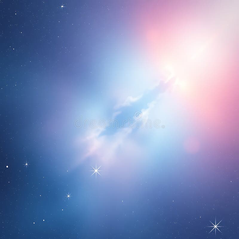 A Serene Cosmic Texture with Soft Starlight and Pastel Nebula Tones ...
