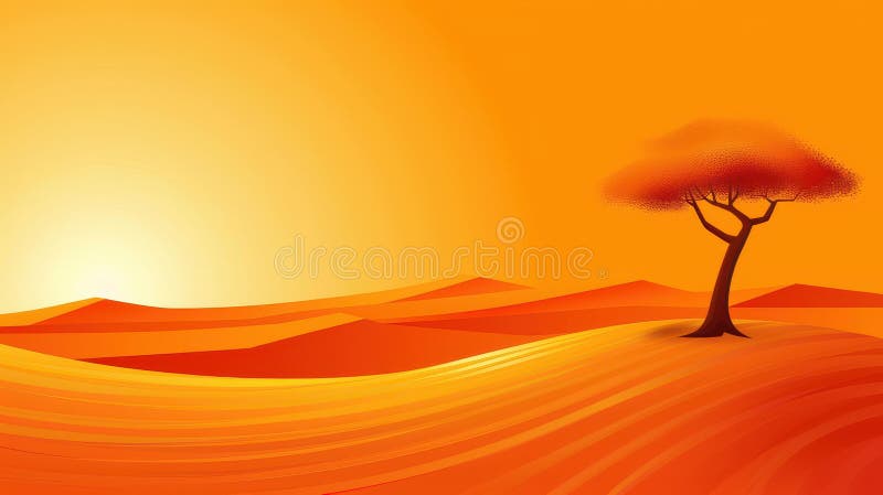 Serene Desert Landscape for World Environment Day Backdrop Stock ...