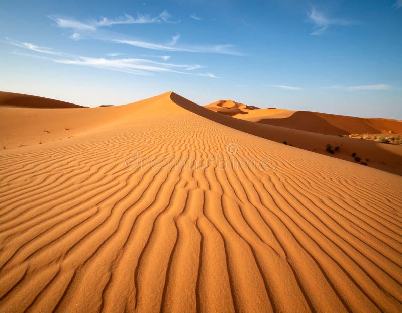 A Mesmerizing Sand Pattern Formed by the Wind on a Desert Dune, with a ...