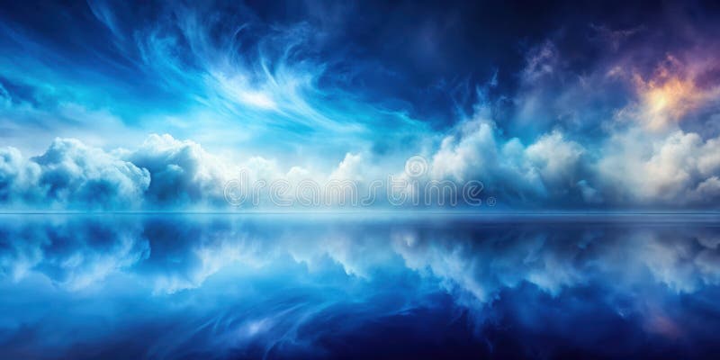 Serene Dreamscape a Celestial Reflection on Tranquil Waters. Generative ...