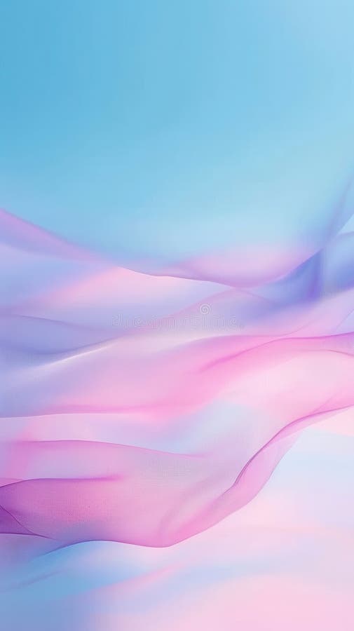 Serene Elegance. Calming Blue and Vibrant Pink High Detailed Plain ...