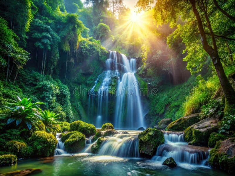 A Serene Escape To a Tropical Jungle Waterfall Paradise Breathtaking ... A Serene Escape To a Tropical Jungle Waterfall Paradise Breathtaking ...