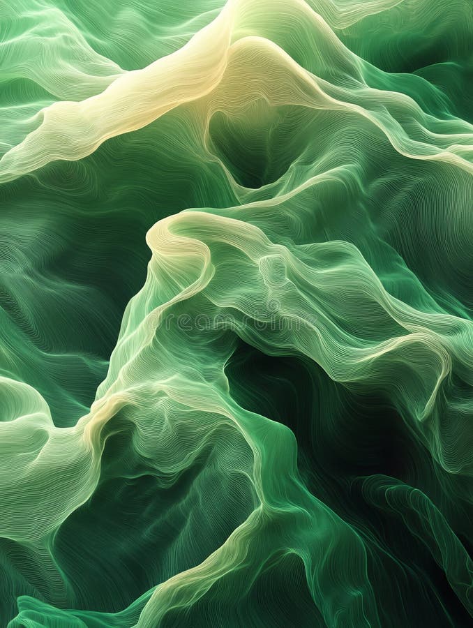 Serene Flow: Minimalist Water Waves Stock Illustration - Illustration ...