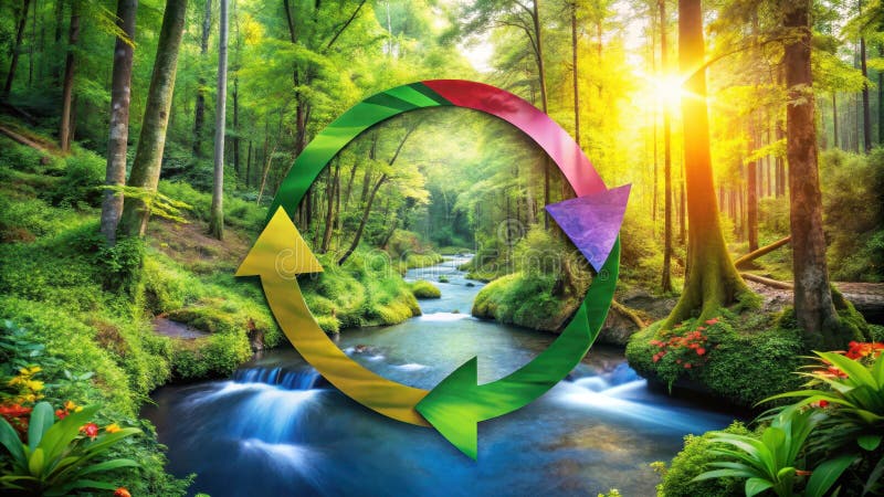 Serene Forest Ecosystem a Vibrant Cycle of Renewal and Growth ...