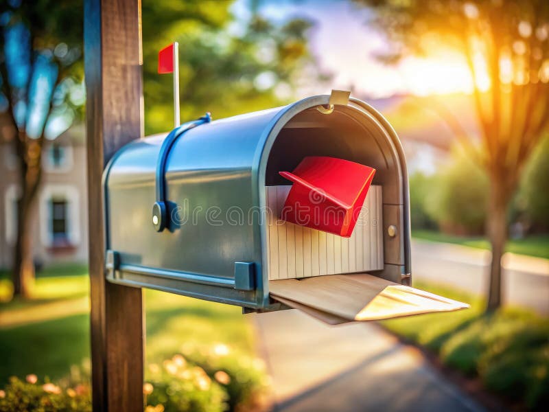 A Serene Glimpse into the Modern Postal Service Minimalist Postbox ...