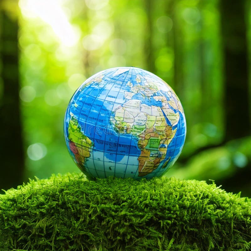 A Serene Globe on Moss: Forest S Quiet Symbol of Environmental Hope and ...