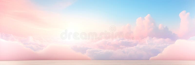 Serene Gradient Background Featuring Soft Pastel Colors, Producing a ...