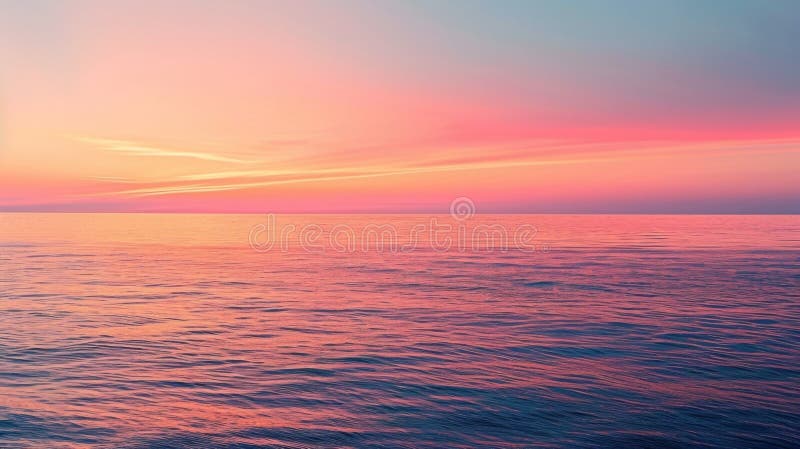 A Serene Gradient of Sunset Colors Creates a Tranquil and Soothing ...