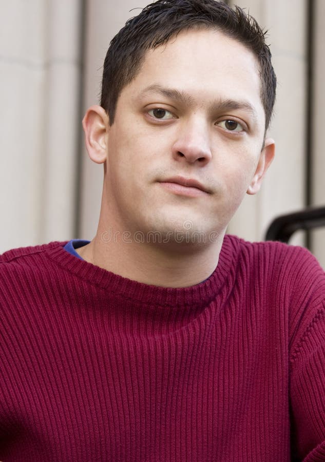 Serene Guy stock image. Image of lovely, expectancy, handsome - 13537563