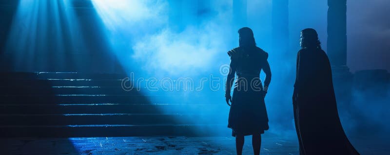 A Serene Image of Esther Approaching King Xerxes, Inspired by Esther 5: ...