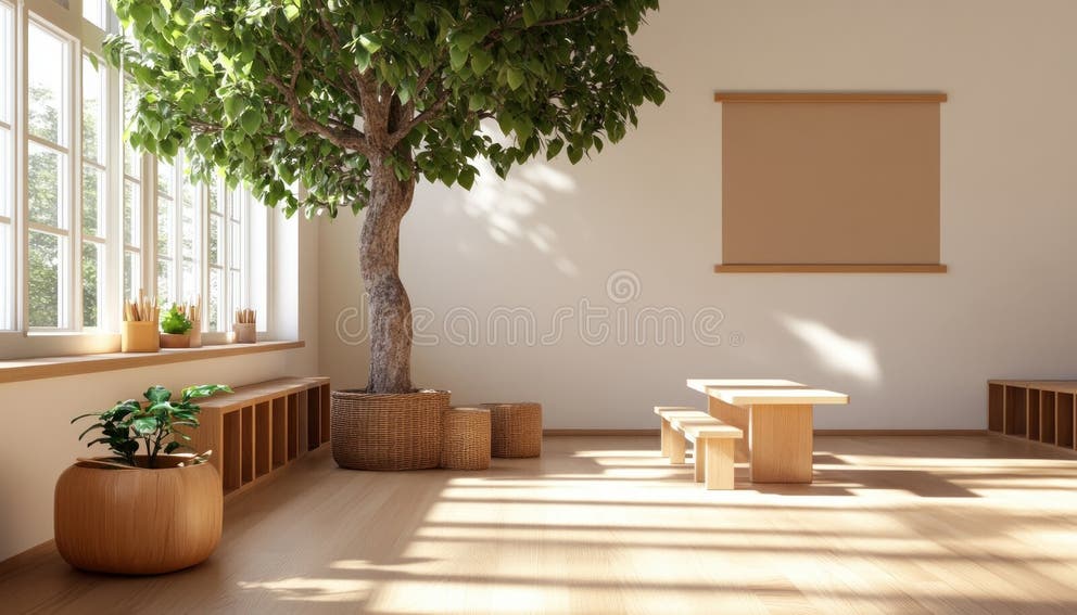 Serene and Inclusive Classroom a Glowing Visual Representation of ...