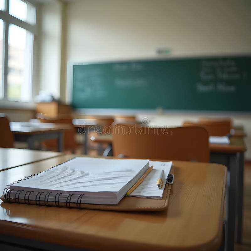 Serene and Inviting Classroom Setting Stock Illustration - Illustration ...