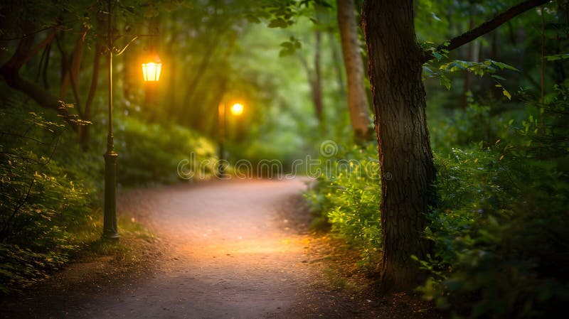 Lamplit Path Stock Illustrations – 11 Lamplit Path Stock Illustrations ...