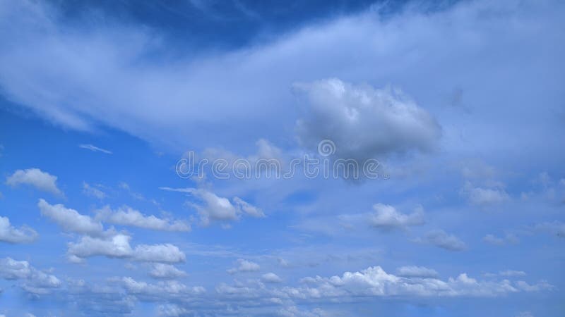 A Serene Landscape of a Cloudless Blue Sky. Stock Image - Image of ...