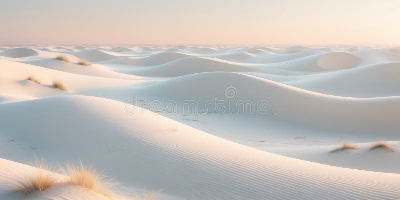 Serene Landscape Soft Sand Dunes Under Subtle Morning Light Stock ...