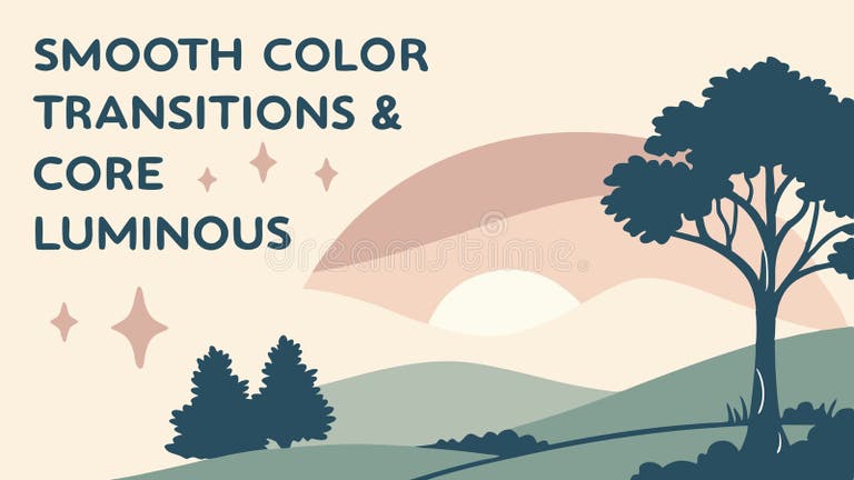 Serene Landscape with a Tree at Sunset and a Text Placeholder Frame ...